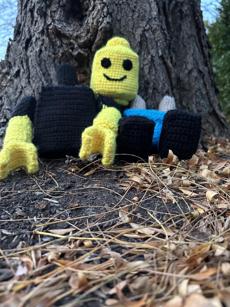 Articulate Brick Man Crochet Pattern - Etsy