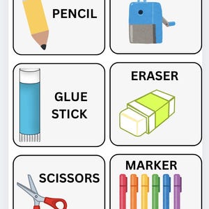 Classroom Equipment Signs | Printable Student Labels | School Supplies ...