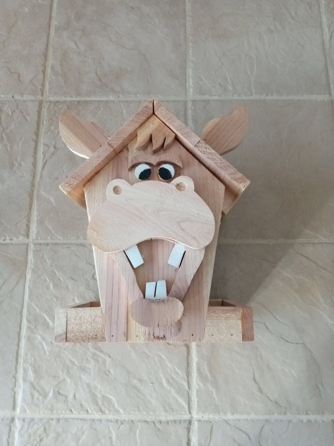 Goofy Donkey Cedar Birdfeeder - Etsy