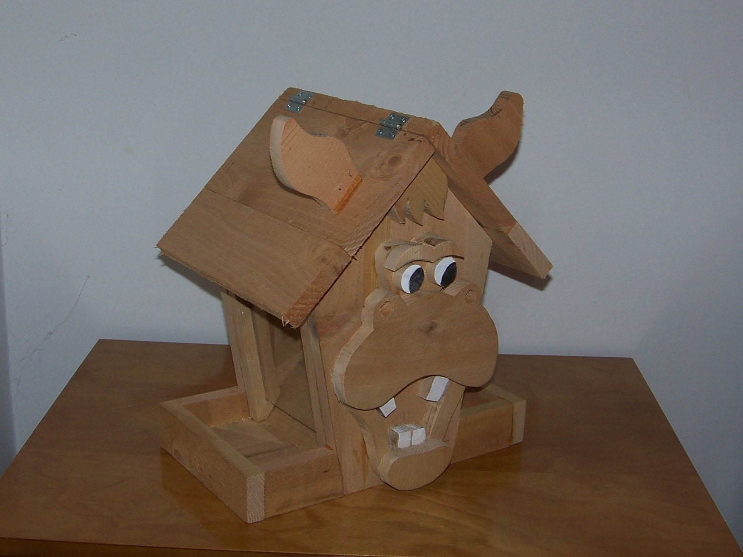 Goofy Donkey Cedar Birdfeeder - Etsy