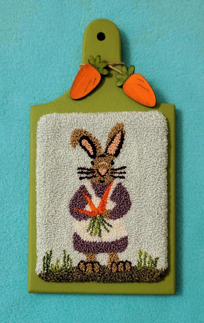 Punch Needle Rabbit, Easter Punch Needle, Punch Needle Bunny, Easter ...