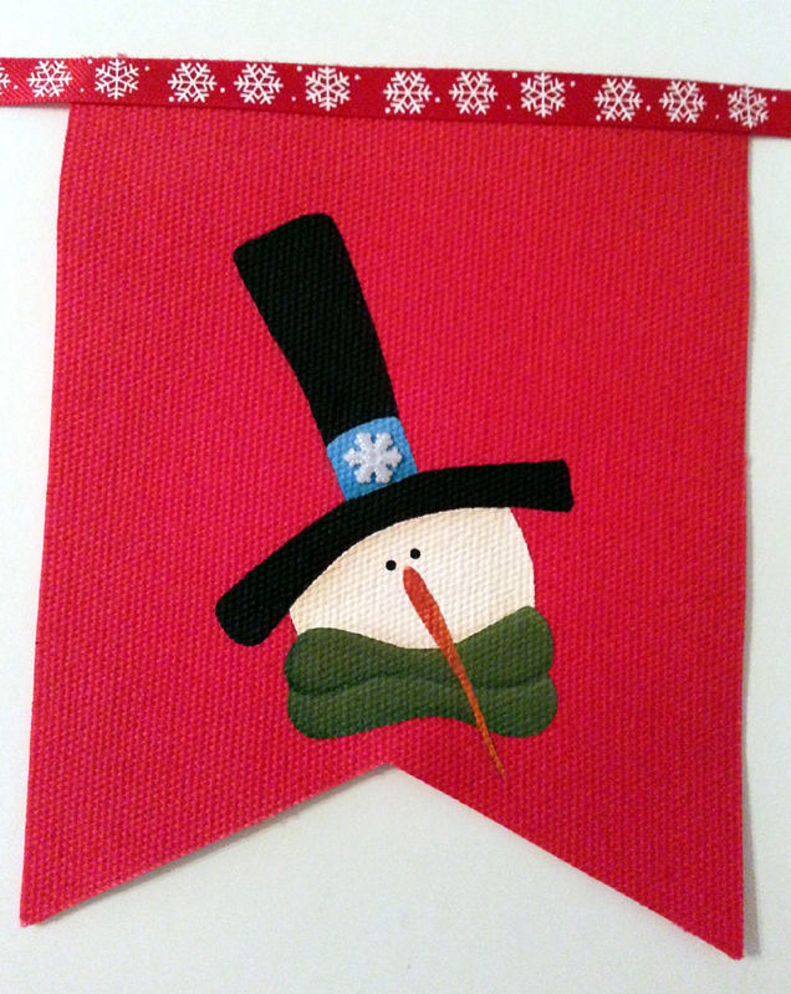 Snowman Garland, Snowman Banner, Christmas Garland, Christmas Banner ...