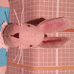 Rabbit DollBunny DollPainted RabbitMuslin RabbitCotton | Etsy