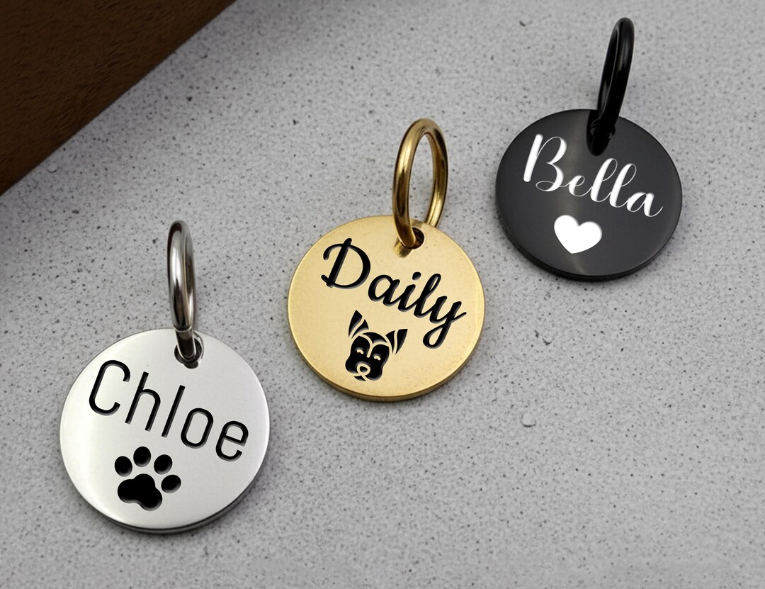 Personalized Dog Name Tag, Custom Dog Tag for Dog Lover , Cute Cat Tag ...