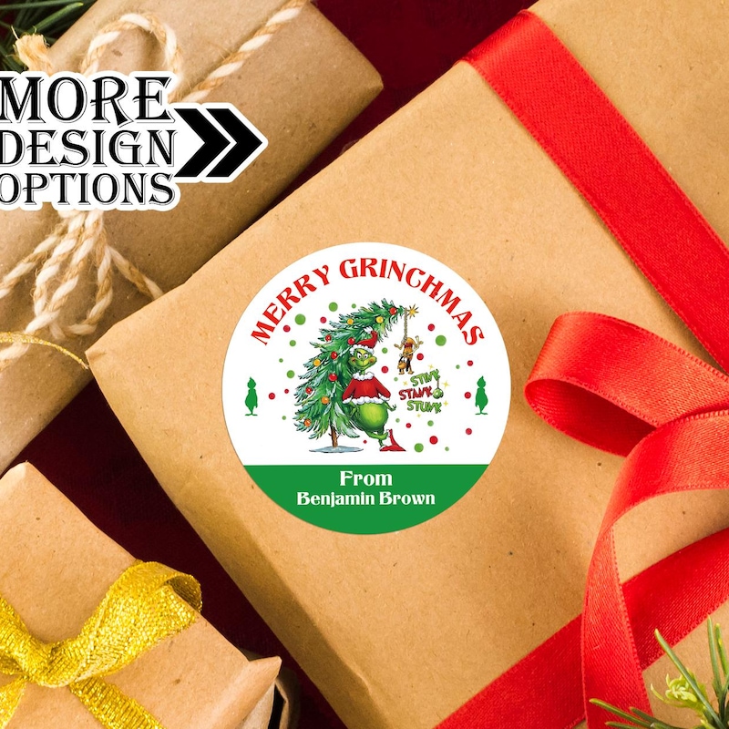 Grinch Labels - Etsy