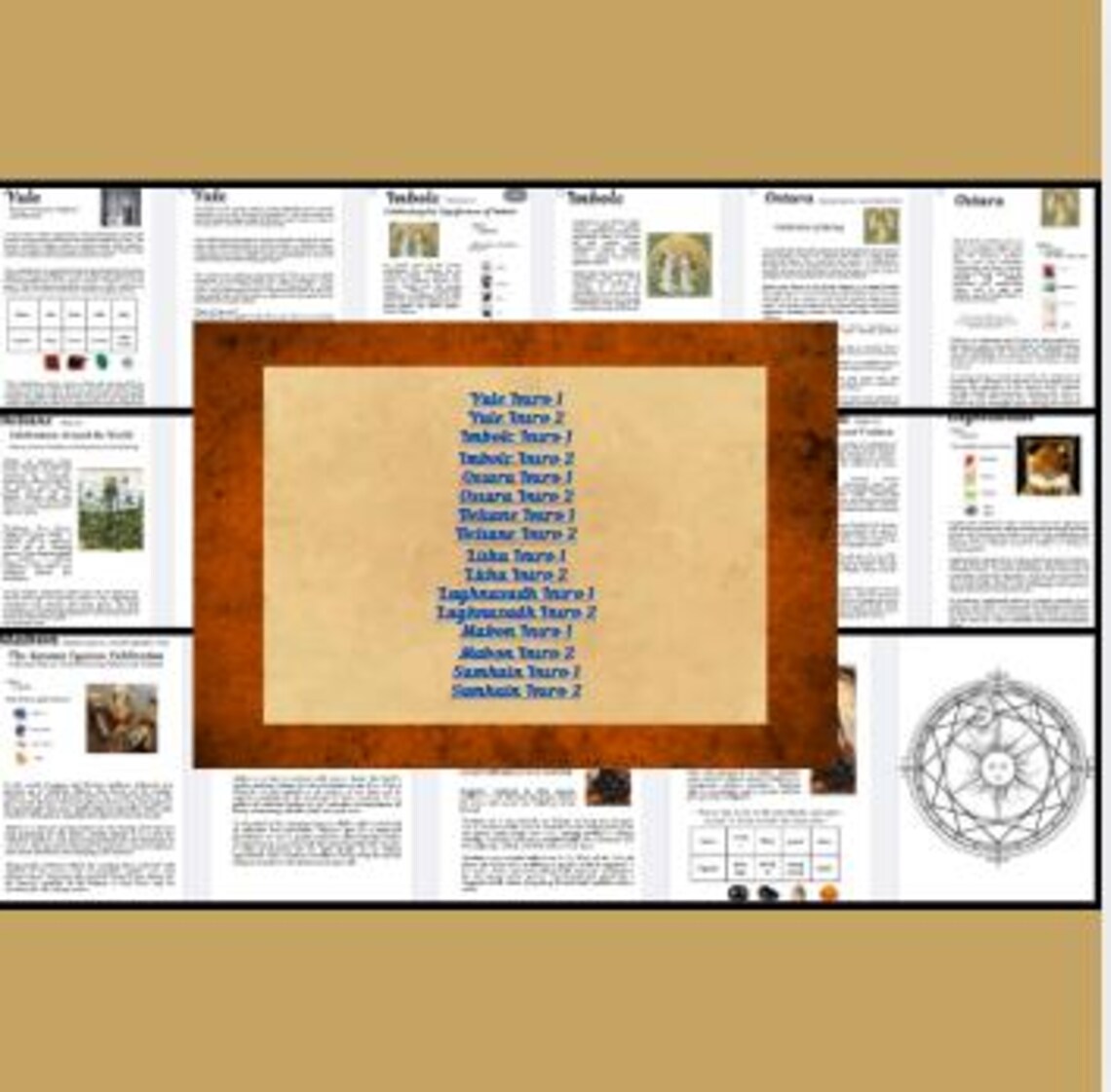 Wheel of the Year Guide Sabbat Book of Shadows Correspondences Colors ...