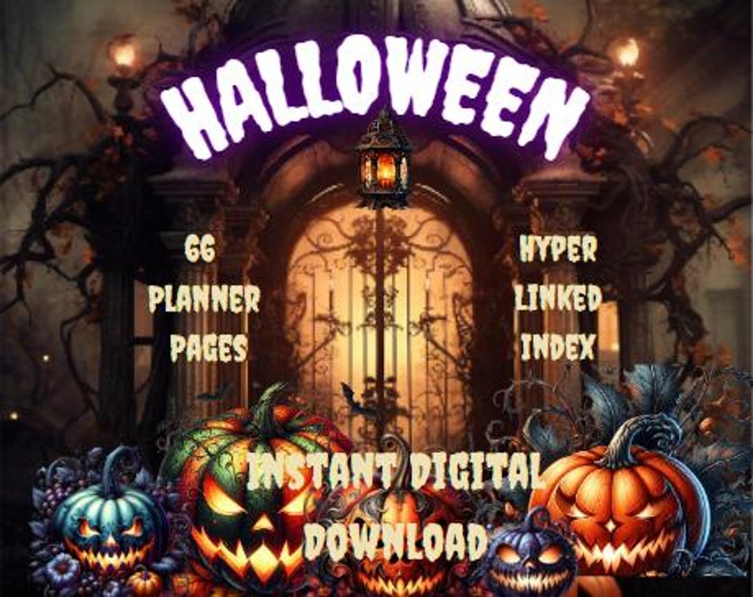 Haunted Mansion Planner, Halloween Planner, Digital Printable Party ...
