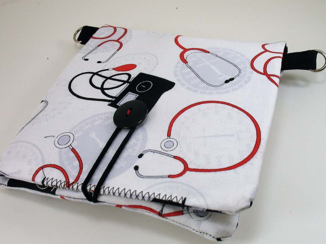 Medical Pocket Organizer Nurse Scrubs Pocket Case Shown With Crossbody ...