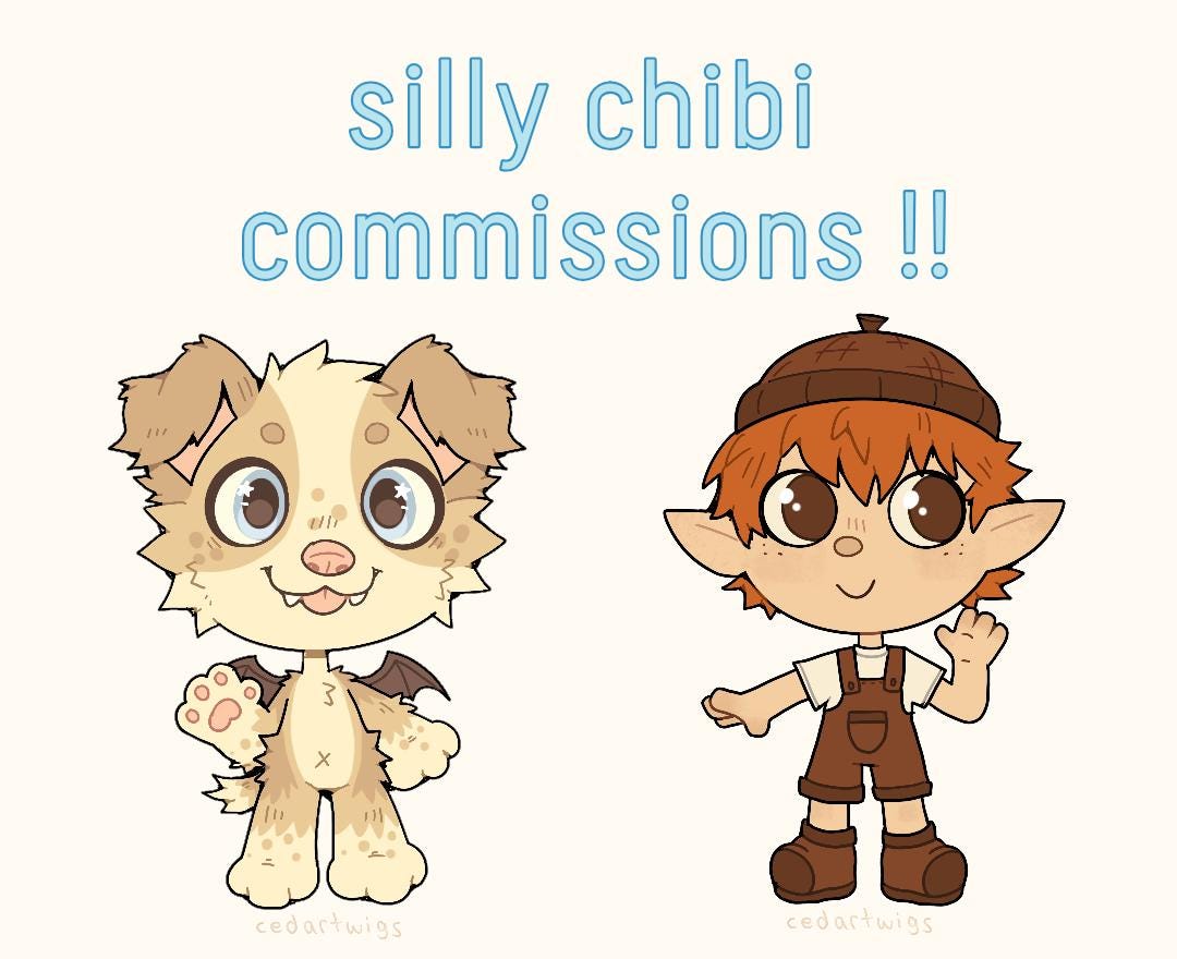 Silly Chibi Commissions !! - Etsy