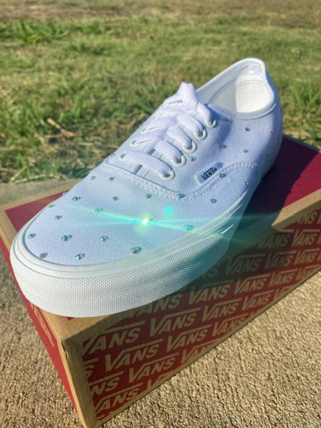 Light Sprinkle - Custom Rhinestone Shoes by Sparkle Kicks - Etsy