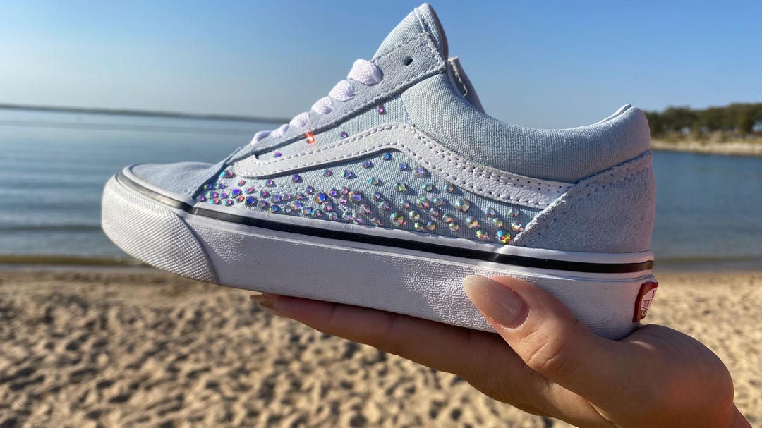 Old Skool Shoe- Custom Rhinestone Shoes by Sparkle Kicks - Etsy