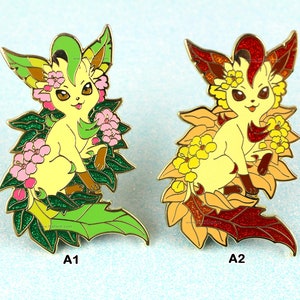 Leafeon and Glaceon Enamel Pins - Etsy