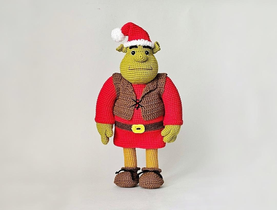 CROCHET PATTERN New Year's Green Ogre 31 Cm / Amigurumi Tutorial PDF ...