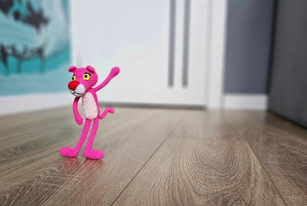 CROCHET PATTERN Pink Panther 16 Cm / Amigurumi Tutorial PDF File / Wire ...