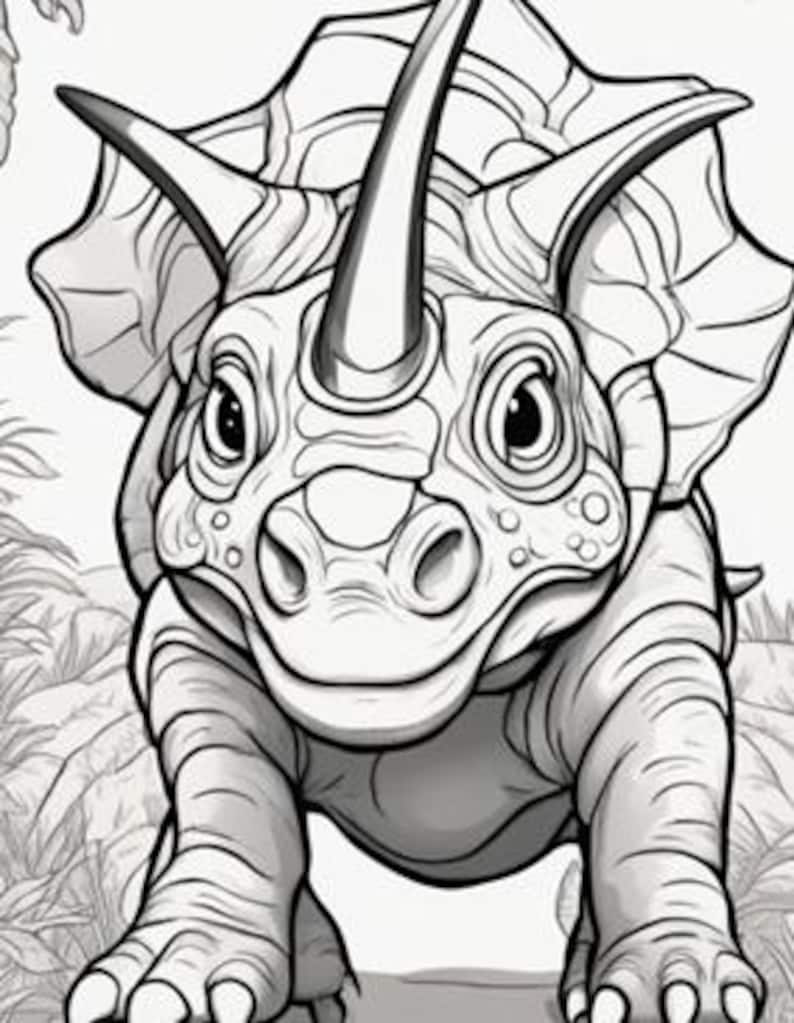 Printable Dinosaur Coloring Pages for Adults. 35+ Printable Dinosaur ...