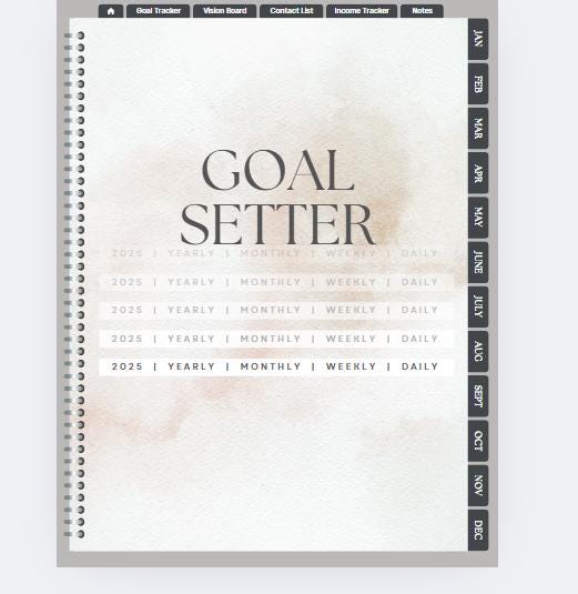 2025 Printable Planner, Digital Planner Bundle. Editable Canva Template ...