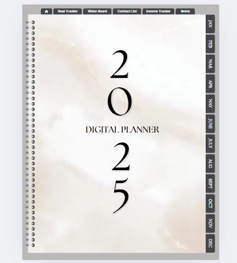 2025 Printable Planner, Digital Planner Bundle. Editable Canva Template ...