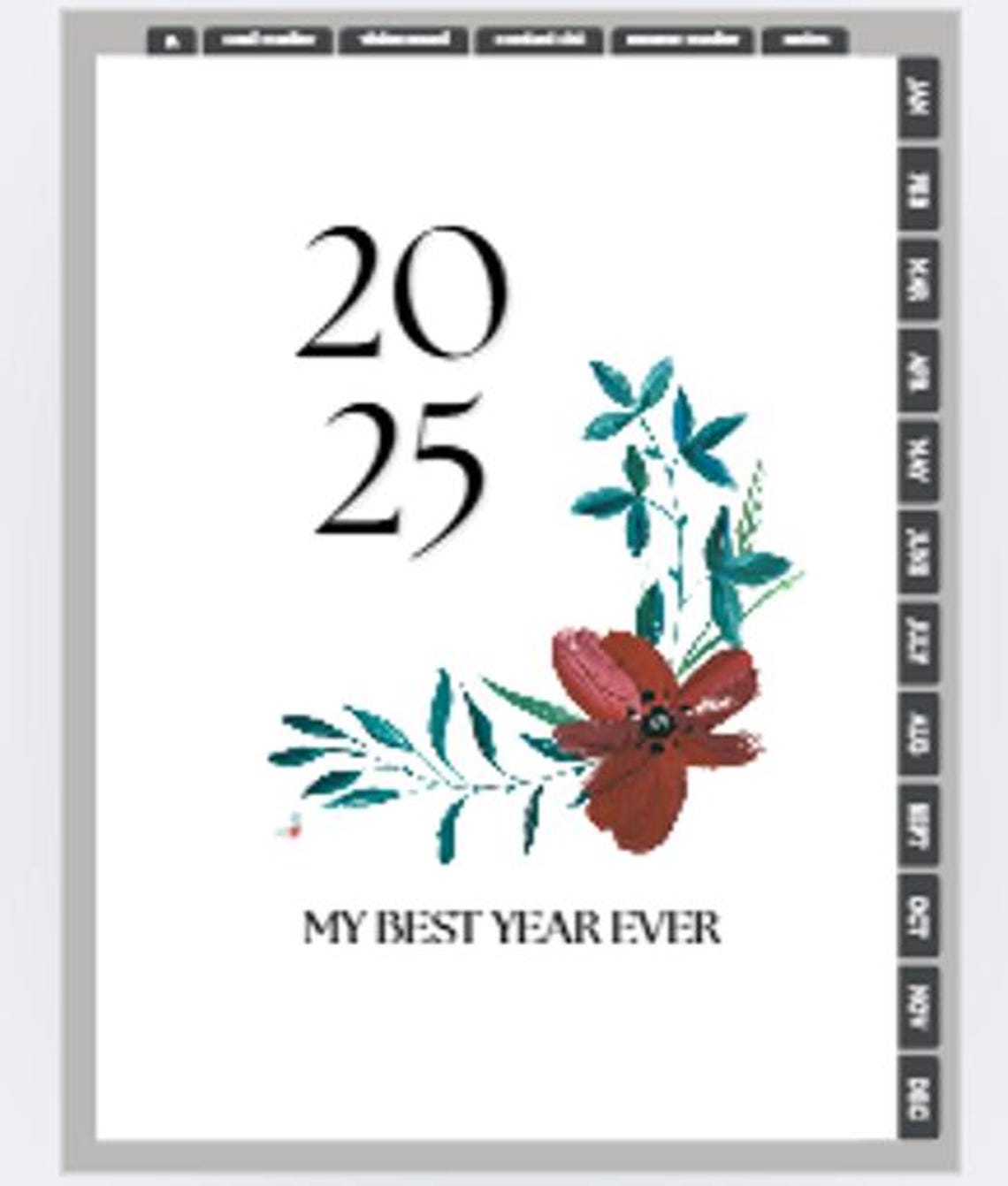 2025 Printable Planner, Digital Planner Bundle. Editable Canva Template ...