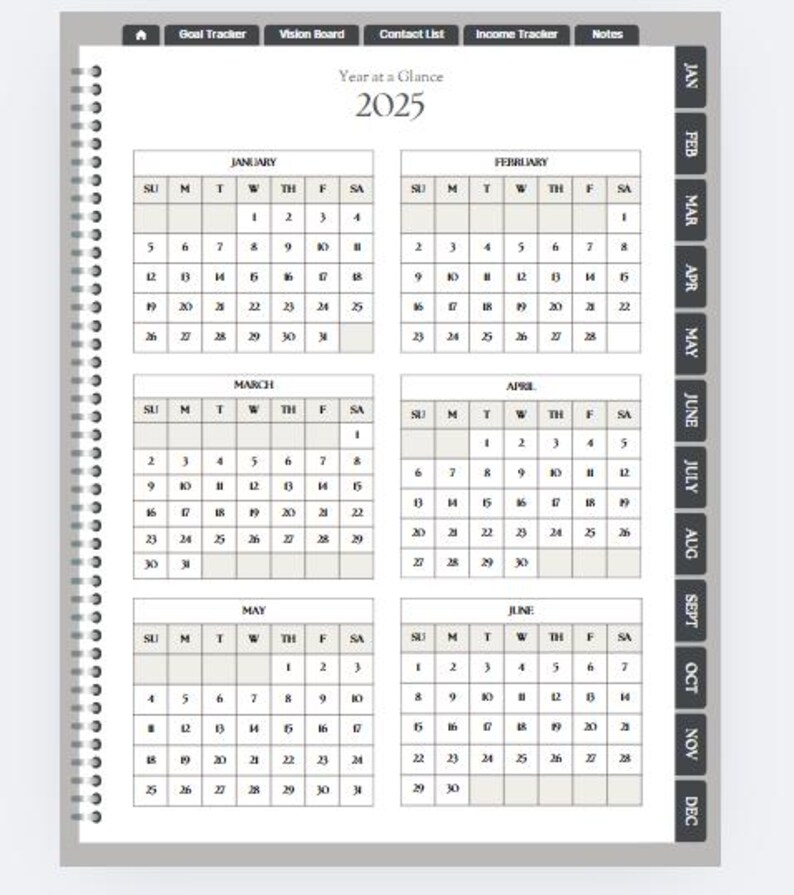 2025 Printable Planner, Digital Planner Bundle. Editable Canva Template ...