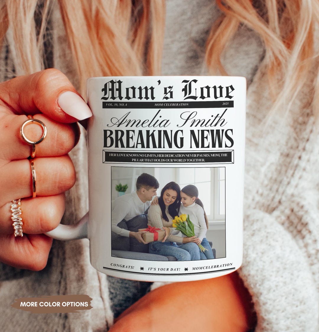 Breaking News Custom Mug,personalized With Mom's Name and Unique ...