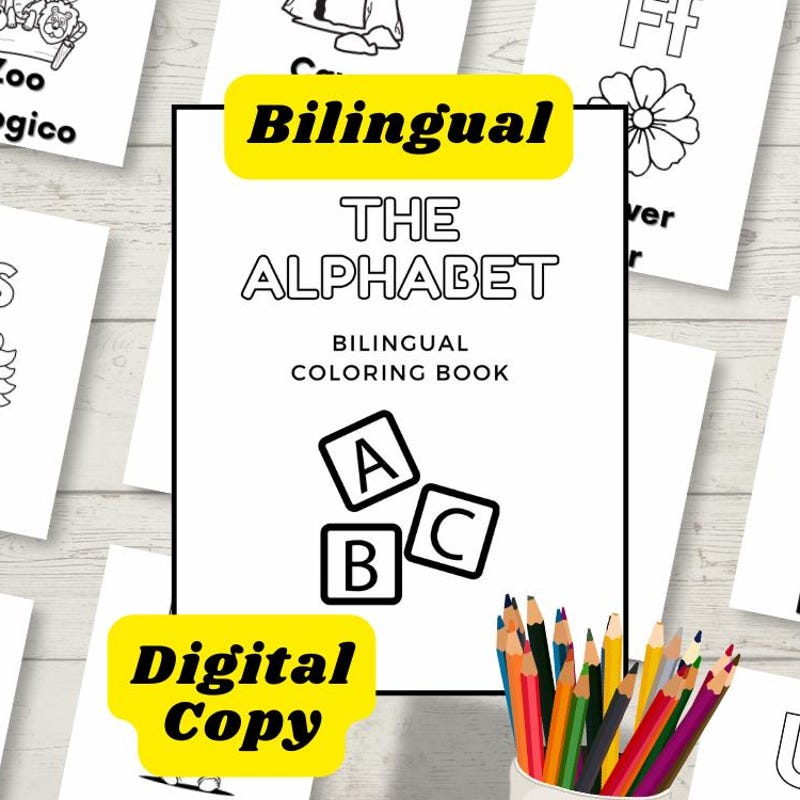 Bilingual Abc Sheets - Etsy