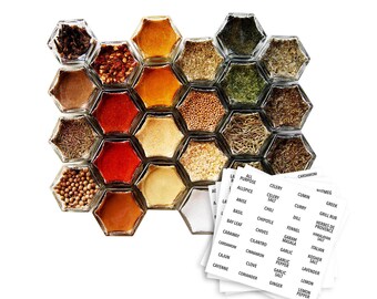 Magnetic spice jars | Etsy