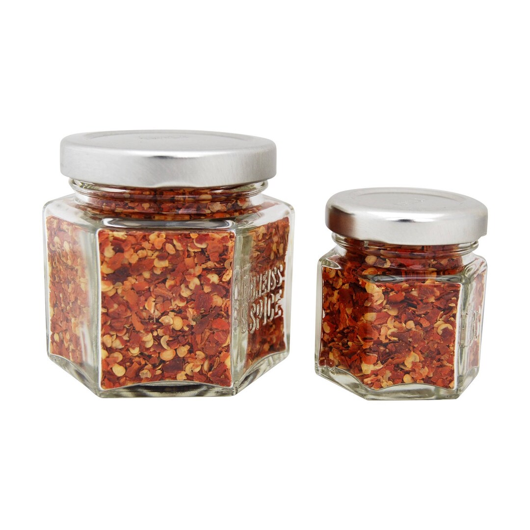 SAMPLE BUNDLE | Small + Large Empty Glass Magnetic Spice Jars for ...