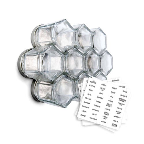 Magnetic Spice Rack by Gneiss Spice 24 Small Empty Hexagon - Etsy