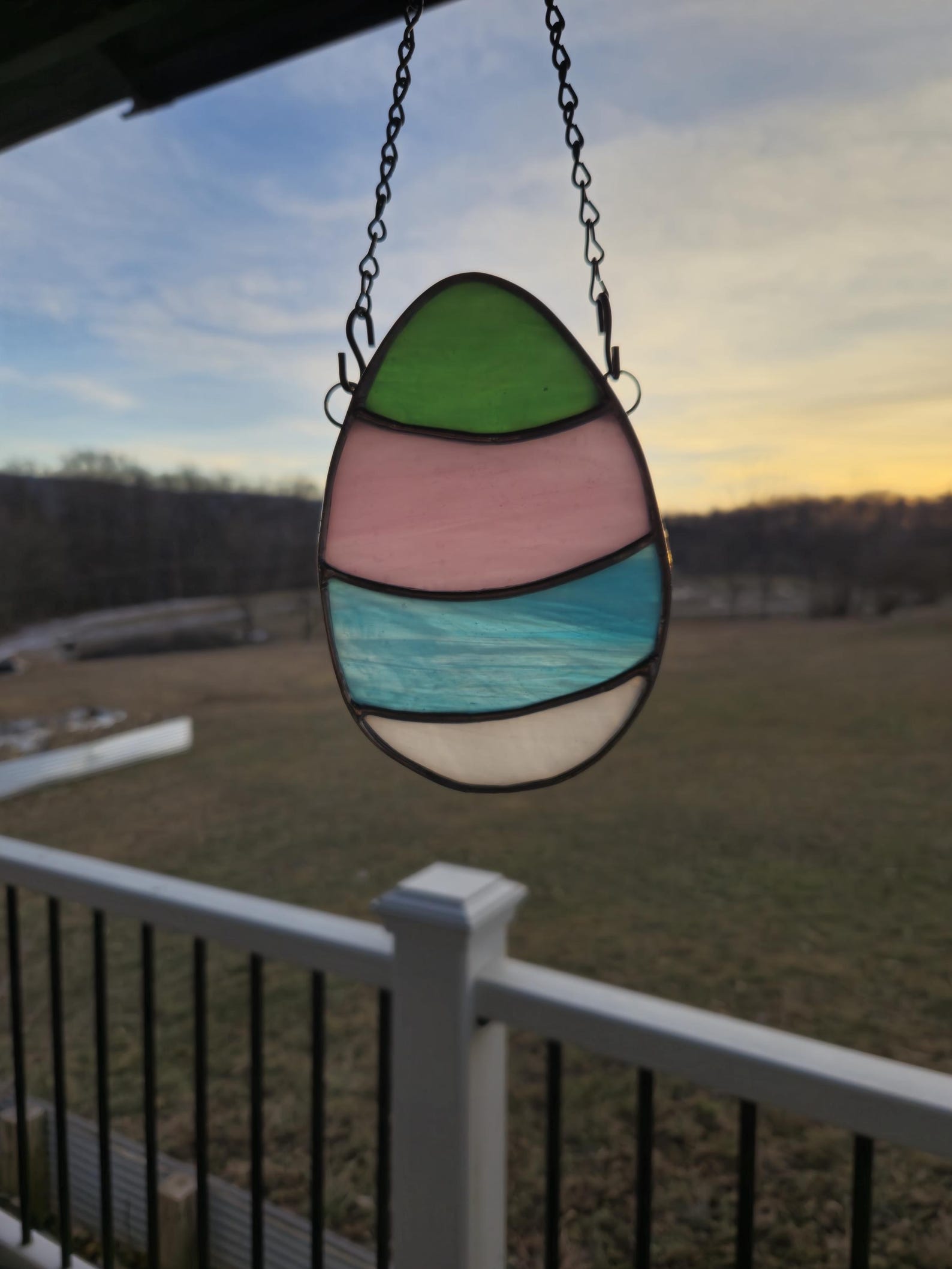 Stained Glass Easter Egg Suncatcher - Etsy