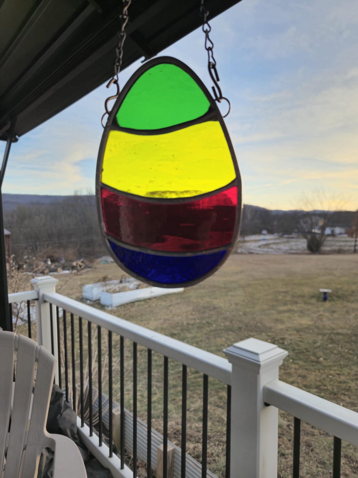 Stained Glass Easter Egg Suncatcher - Etsy