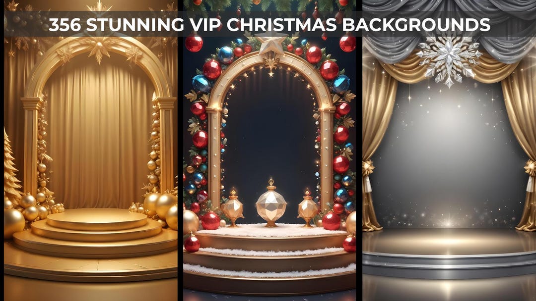 VIP Christmas Backgrounds, Christmas Jpg Files, Stunning Vip Deluxe ...