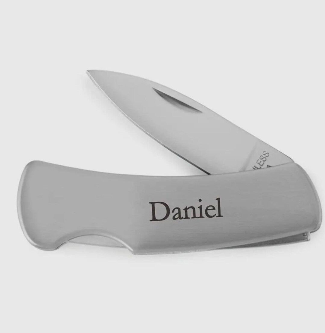 Pocket Knife Personalized Custom Engraved Stainless Steel Lock Back ...