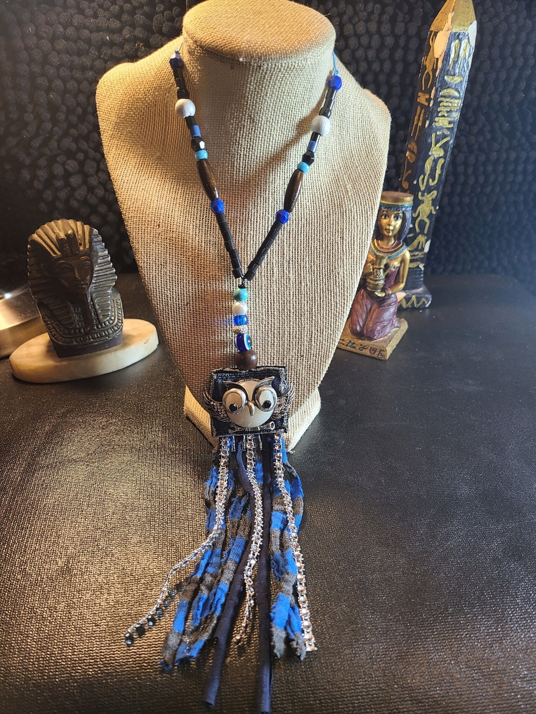 Bohemian Style Wise Ole Owl Charm Fringes Choker, Gift for Her - Etsy