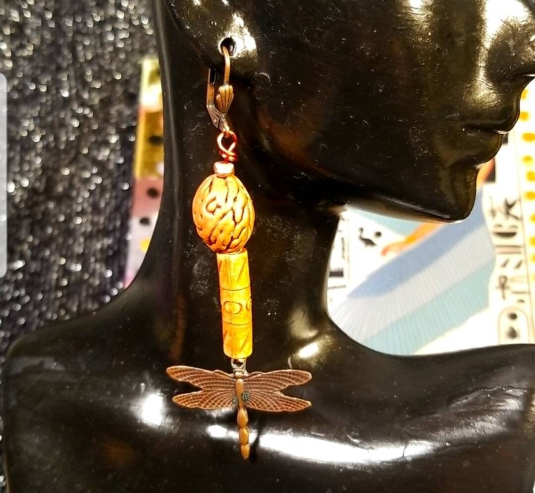 Firefly Earrings, Dragon Fly Ear, Firefly Jewelry, Dragon Fly Jewelry ...