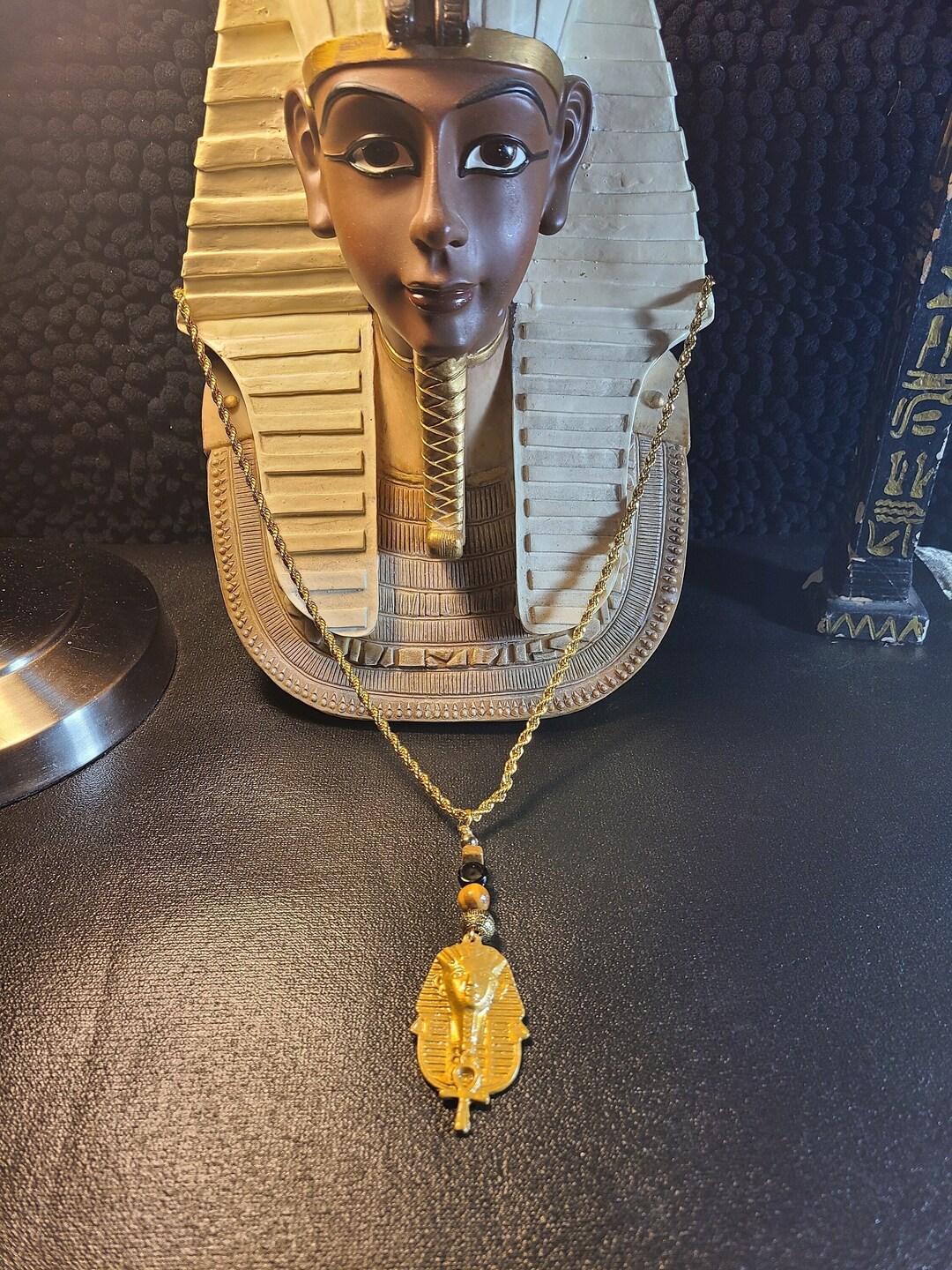 Men King Tut Necklace , King Tut Charm Necklace - Etsy