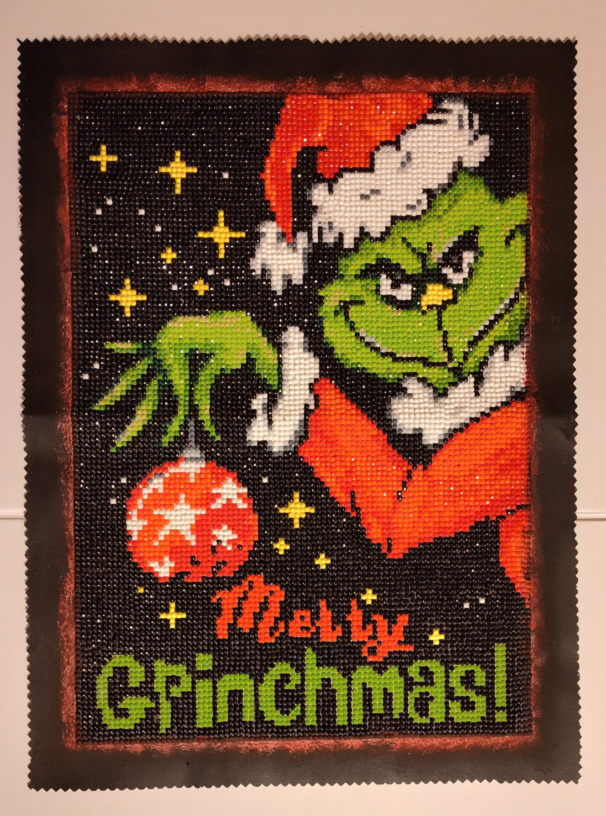 Grinch Completed Diamond Painting Unframed 30x40cm Round Drill Grinch ...