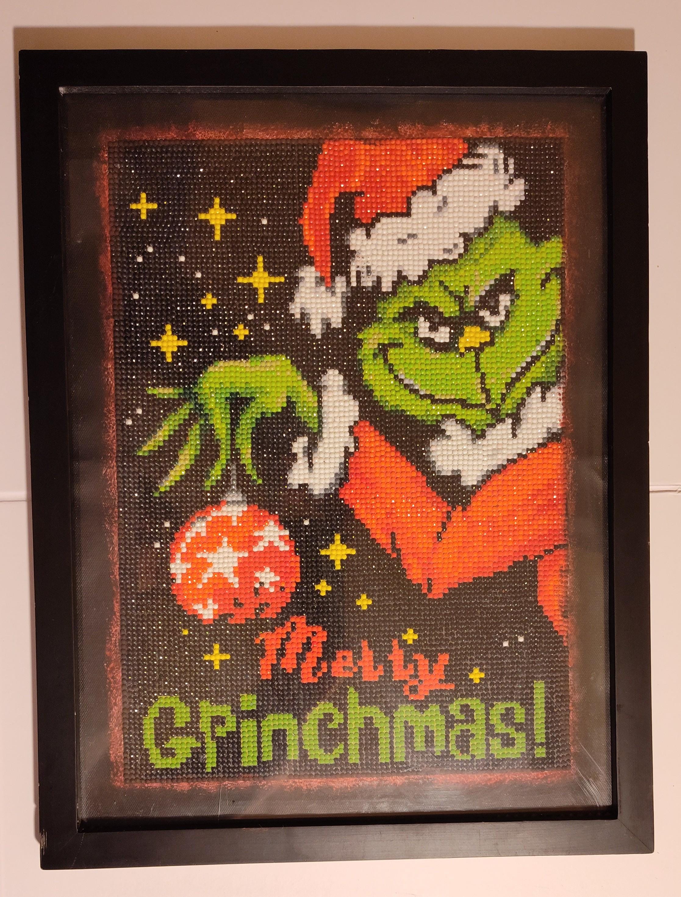 Grinch Completed Diamond Painting Unframed 30x40cm Round Drill Grinch ...