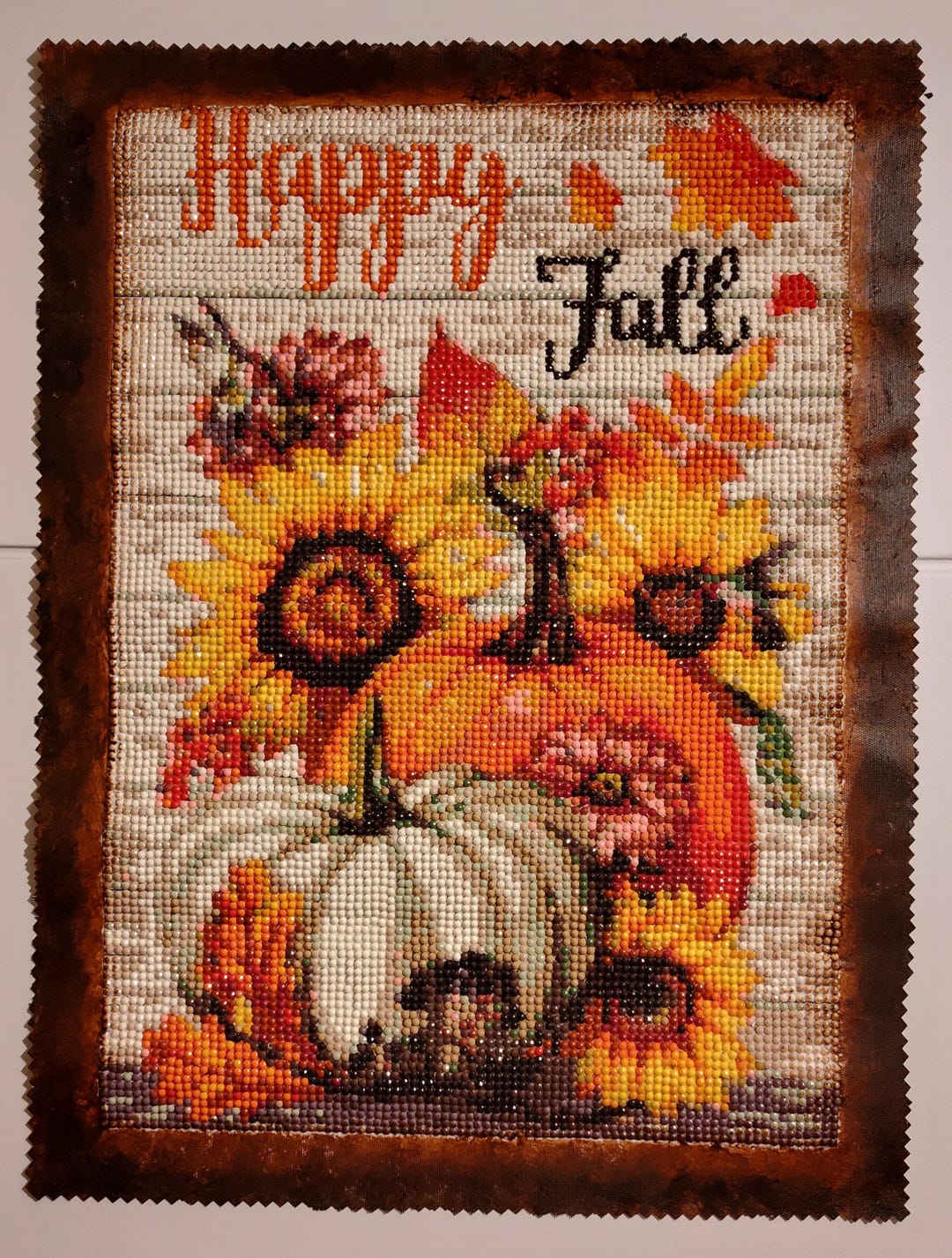 Fall Completed Diamond Painting 30x40cm Unframed Round Drill Fall ...