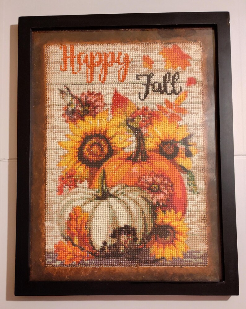 Fall Completed Diamond Painting 30x40cm Unframed Round Drill Fall ...