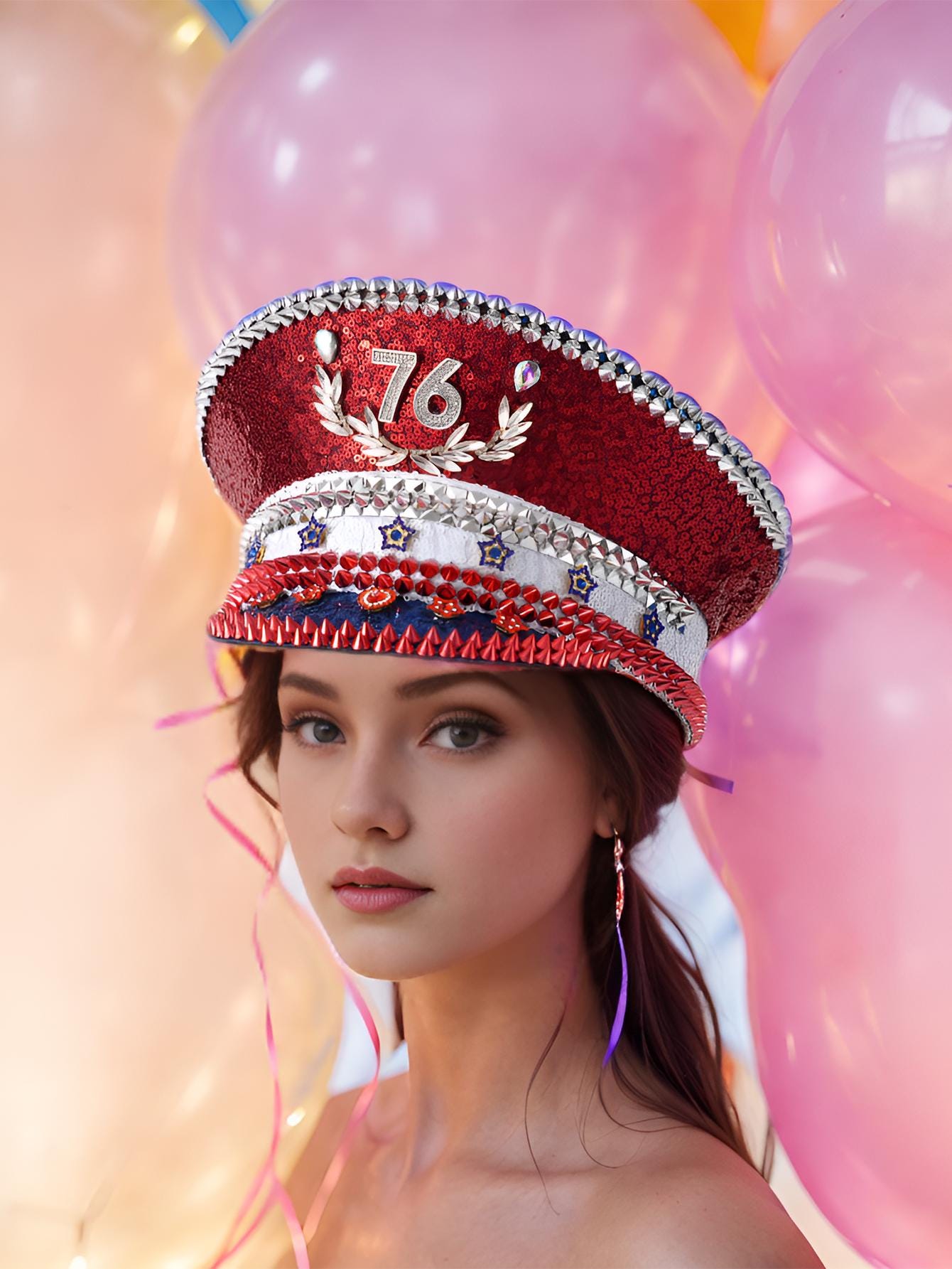 Sequin Fedora Hat Stage Hat, Jazz Sequined Derby Hat for Stage ...