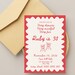 Very Mindful Very Demure Party Invitation Red Pink Cute Vintage Digital ...