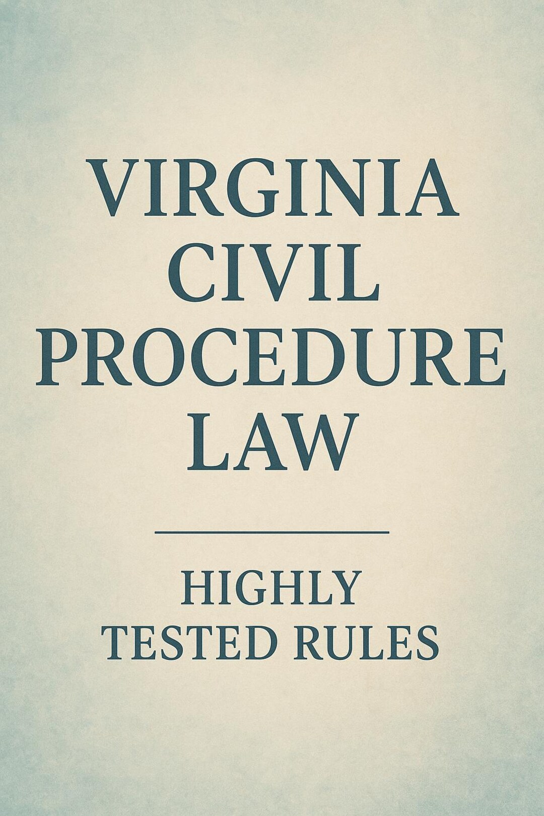 Virginia Civil Procedure Law Bar Exam - Etsy