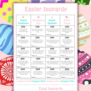 Easter Jeopardy, Easter Trivia Game, Easter School Game, Easter ...