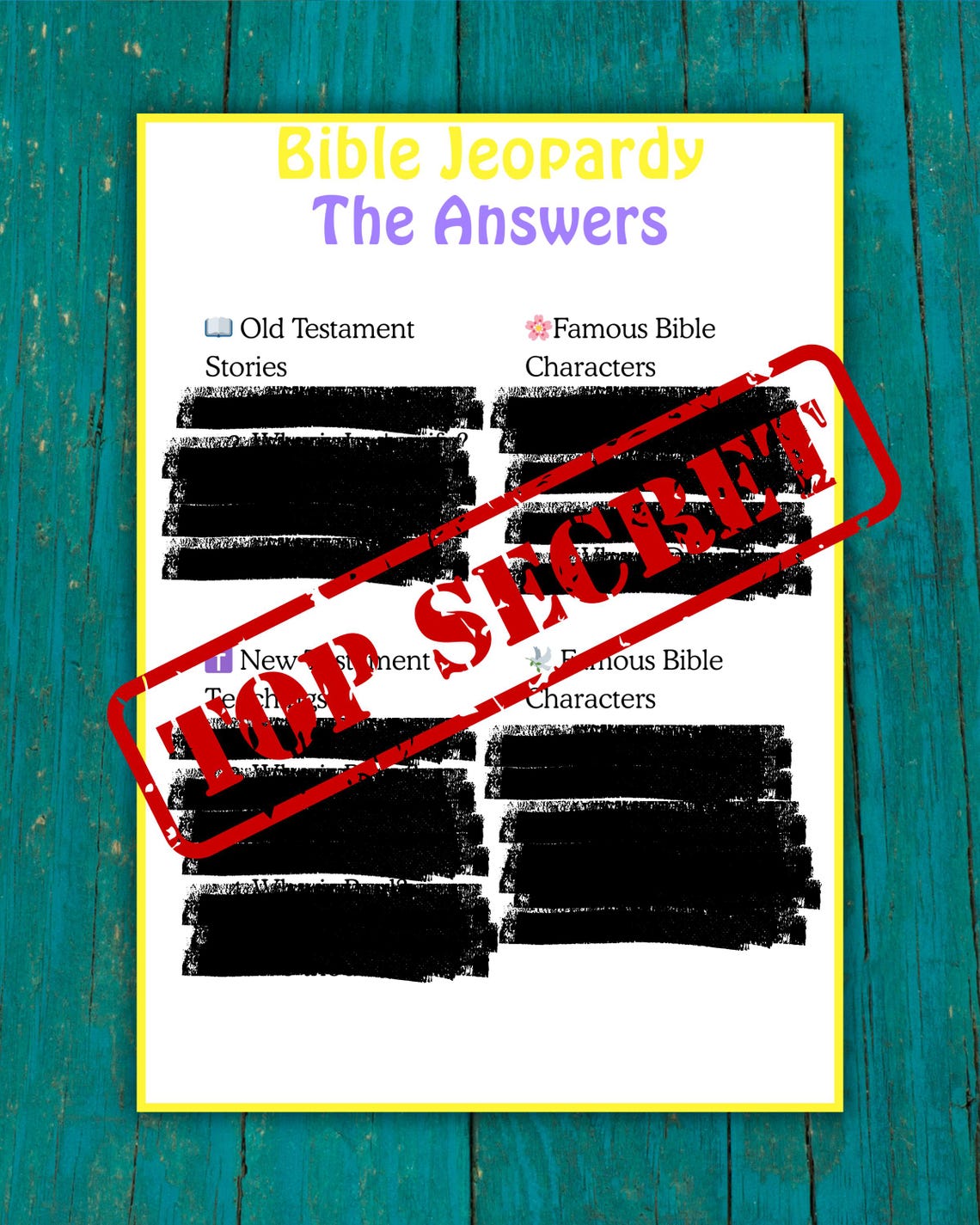 Bible Jeopardy, Bible Games, Bible Trivia Game, Bible Games for Kids ...