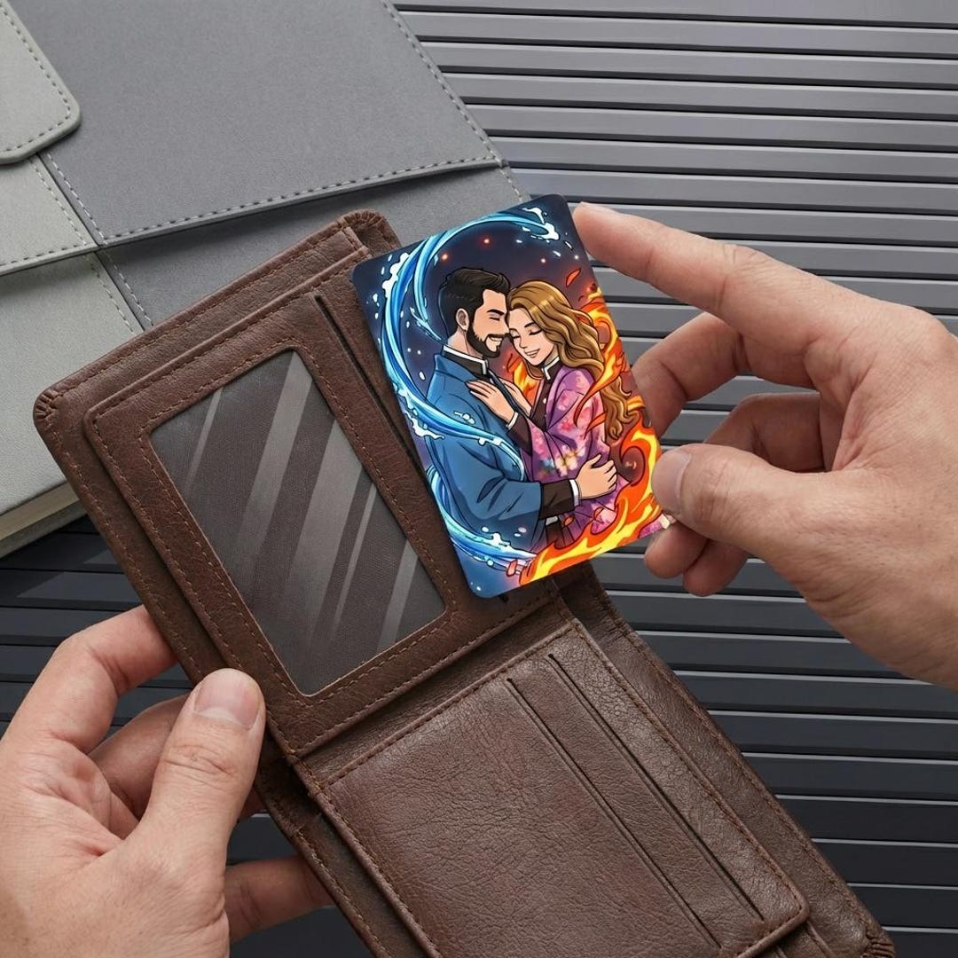 Custom Character Photo Wallet Card for Dad Personalized Father Day Gift ...