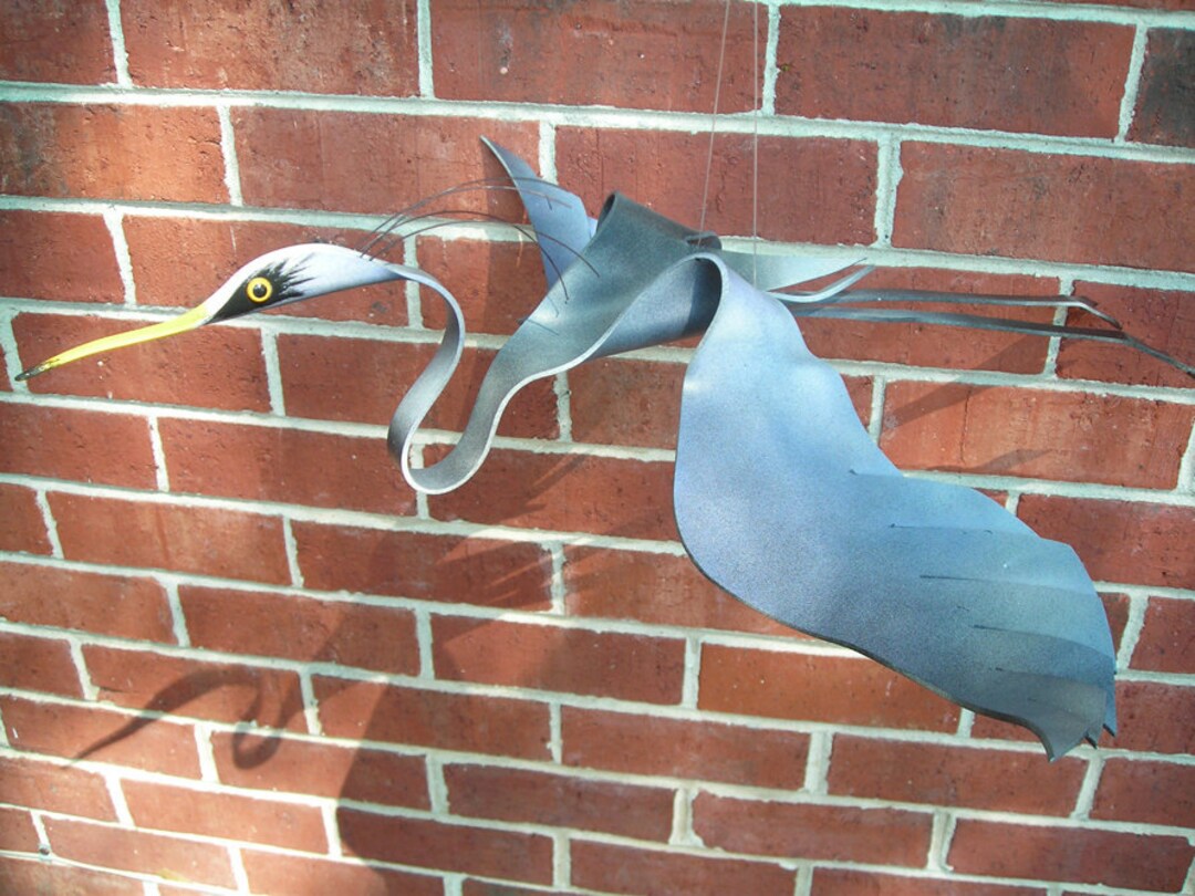 Blue Heron Flying - PVC - Etsy