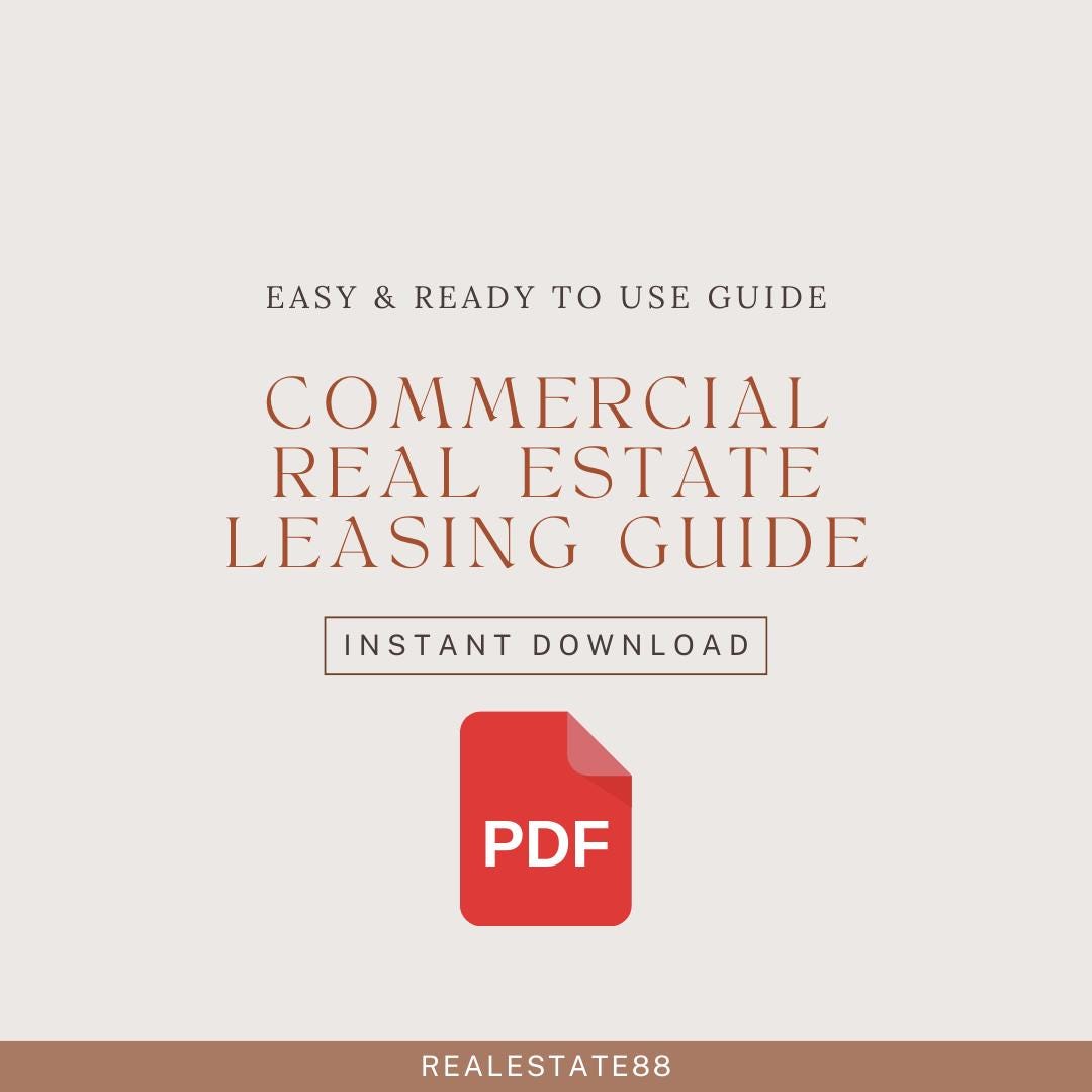 Commercial Real Estate Leasing Guide, Industrial Retail Office Rent ...