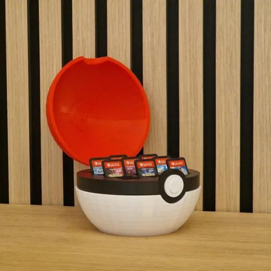 Pokéball Storage Case 16 Nintendo Switch Cartridges Customizable ...
