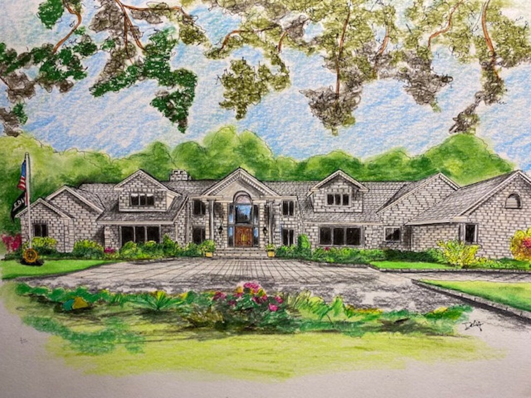 Beautiful House Portraits From Your Own Photographs - Etsy