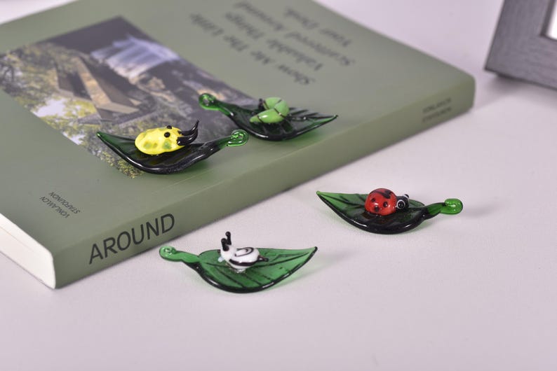 Handcrafted Glass Insect Collection – Featuring Snail, Beetle, Longhorn ...